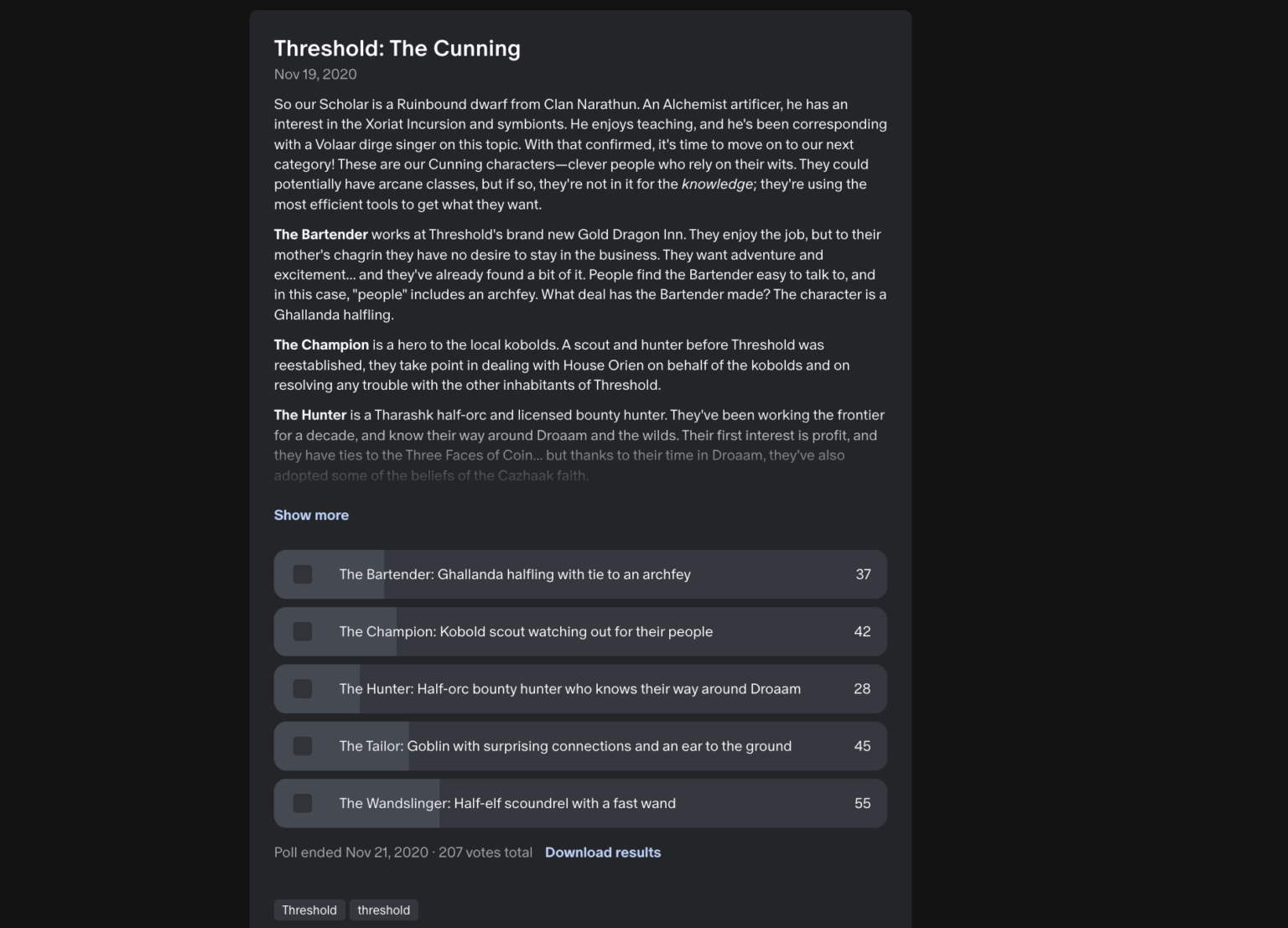Keith Baker’s Blog | Exploring the World of Eberron